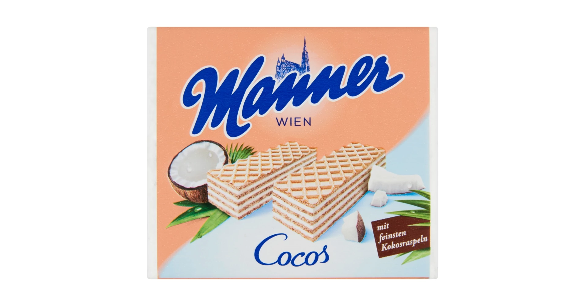 Manner ropogós ostya kókuszkrémmel töltve 75 g - Nápolyi, parány, puszedli